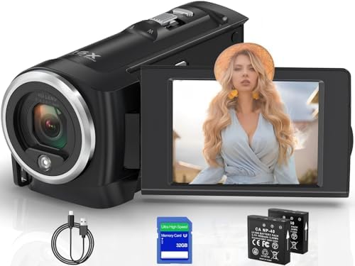 Amazon.com : Muitune Camcorder Video Camera QHD 2.7K 56MP 16X Digital ...
