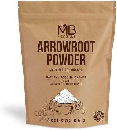 Amazon.com: MB Herbals Arrowroot Powder, 8 oz, Gluten Free Natural ...