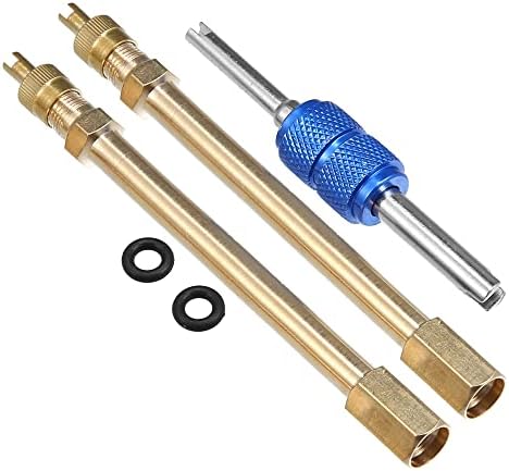 Amazon.com: X AUTOHAUX 1 Set 3.94" Dually Valve Stem Extenders Straight ...