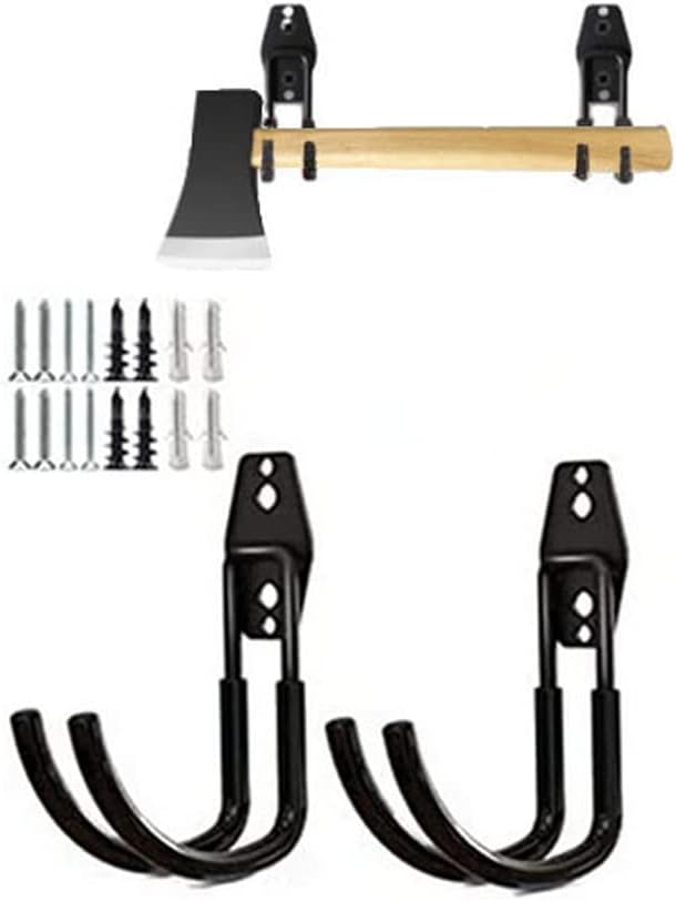 zoele Wall Mount Axe Hanger, Axe Rack Holder, Pickaxe Wall Hook, Garage ...