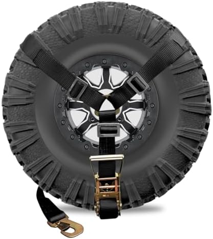 Amazon.com: Mega Cargo Control 3-Point Spare Tire 2" Ratchet Y Straps w ...