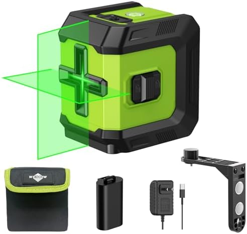 360° Laser Level with Tripod, Weiddw 98Ft Self Leveling Laser Level ...