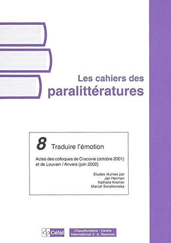 Amazon.com: Traduire l'émotion: 9782871301745: Jan Herman, Unknown ...