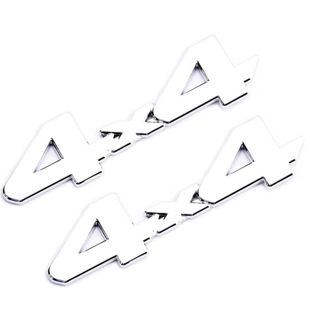Buy 2-Pack 4x4 Emblems for Truck, ApexOne OEM 3D Metal Badges Logos ...