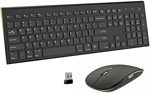 Amazon.com: Wireless Keyboard and Mouse Combo, Double System Switching ...