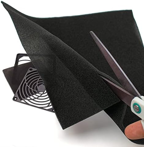 PC Computer Fan Dust Proof Filter Foam Sheet, 3mm Thick, 23cm x 23cm ...