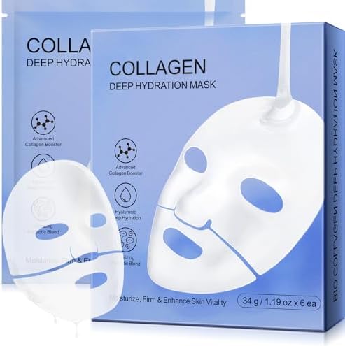 Amazon.com : Collagen Face Mask, Deep Collagen Anti-Wrinkle Lifting ...