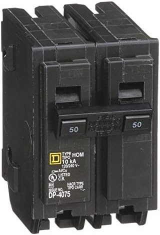 Square D QOB250 Bolt On Circuit Breaker 2P 50 Amp 120/240VAC/48VDC ...