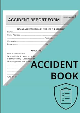 Workplace and Business Accident Book / HSE Compliant / Health & Safety ...