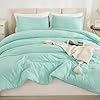 Amazon.com: Litanika Comforters Mint Green Queen Size, 3 Pieces ...