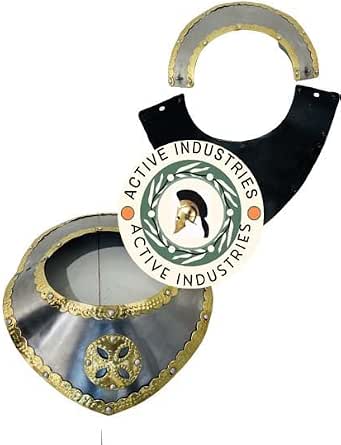 Amazon.com: Medieval Hussar Gorget Armor knight Neck Guard Armor Silver ...