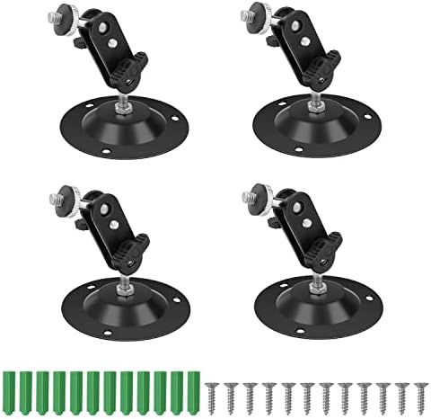 JANDH 4-Piece Camera Mount Bracket - Black Wall Mount for Indoor ...