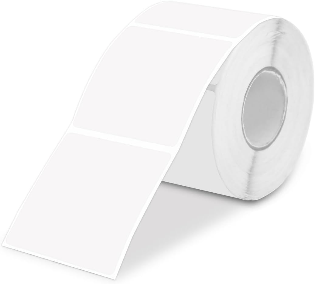 Amazon.com : iEager White Square Thermal Label Stickers, 2"x2" Self ...