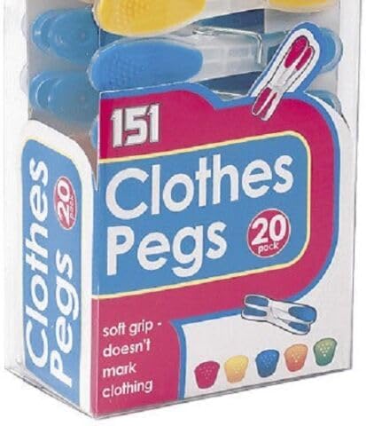 151 Soft Grip Clothes PEGS 20PK : Amazon.co.uk: Home & Kitchen