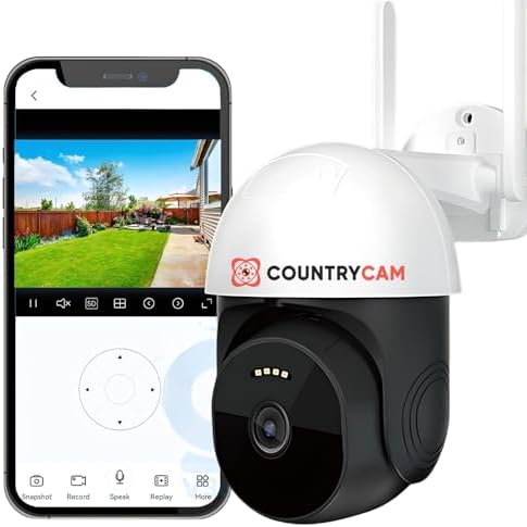 Buy COUNTRYCAM 3MP 4G Sim Based Outdoor PTZ CCTV Security Camera, 2 Way ...