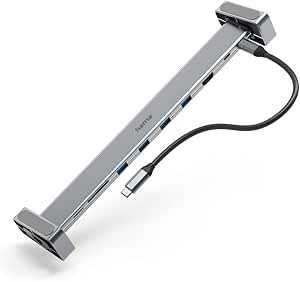 Amazon.com: Hama USB Hub 4 Ports 480 Mbps White 00200103 Degree 9 in 1 ...