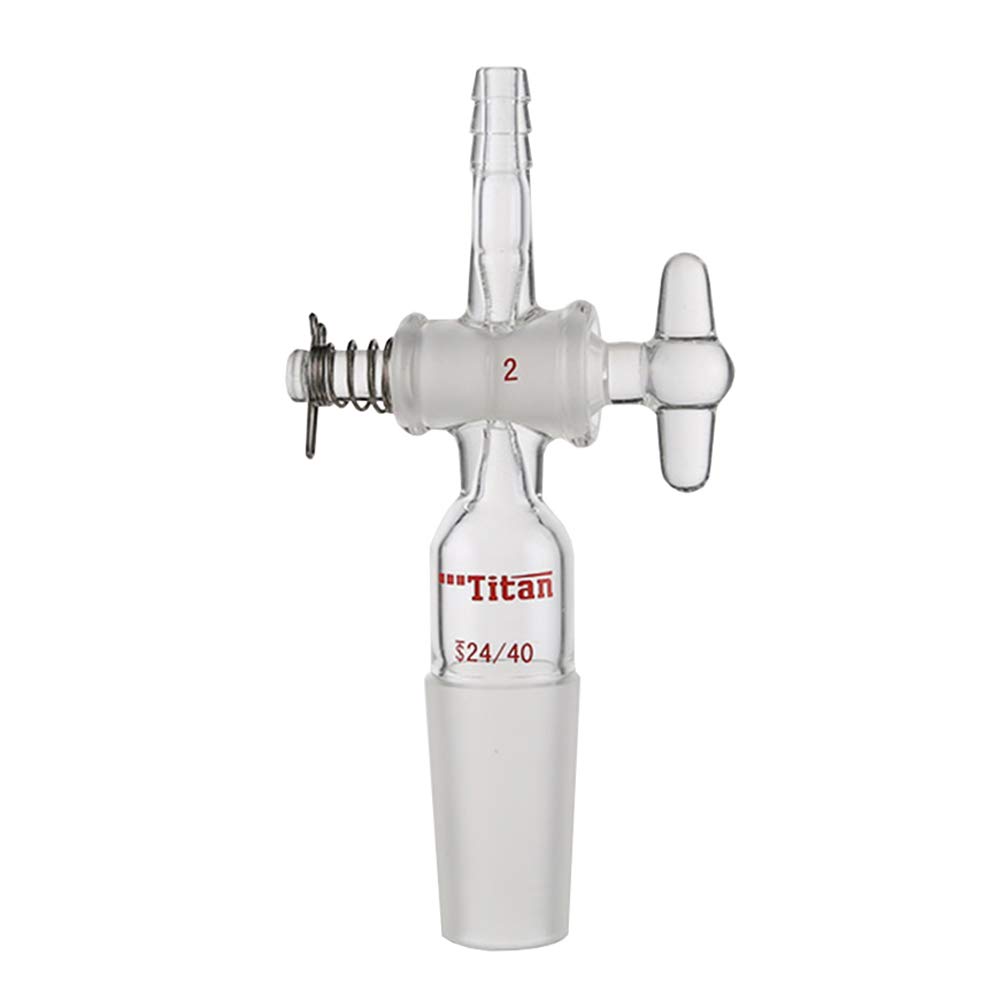 Vacuum Flow Control Adapter with Glass Stopcock, 24/40 Joint and ...