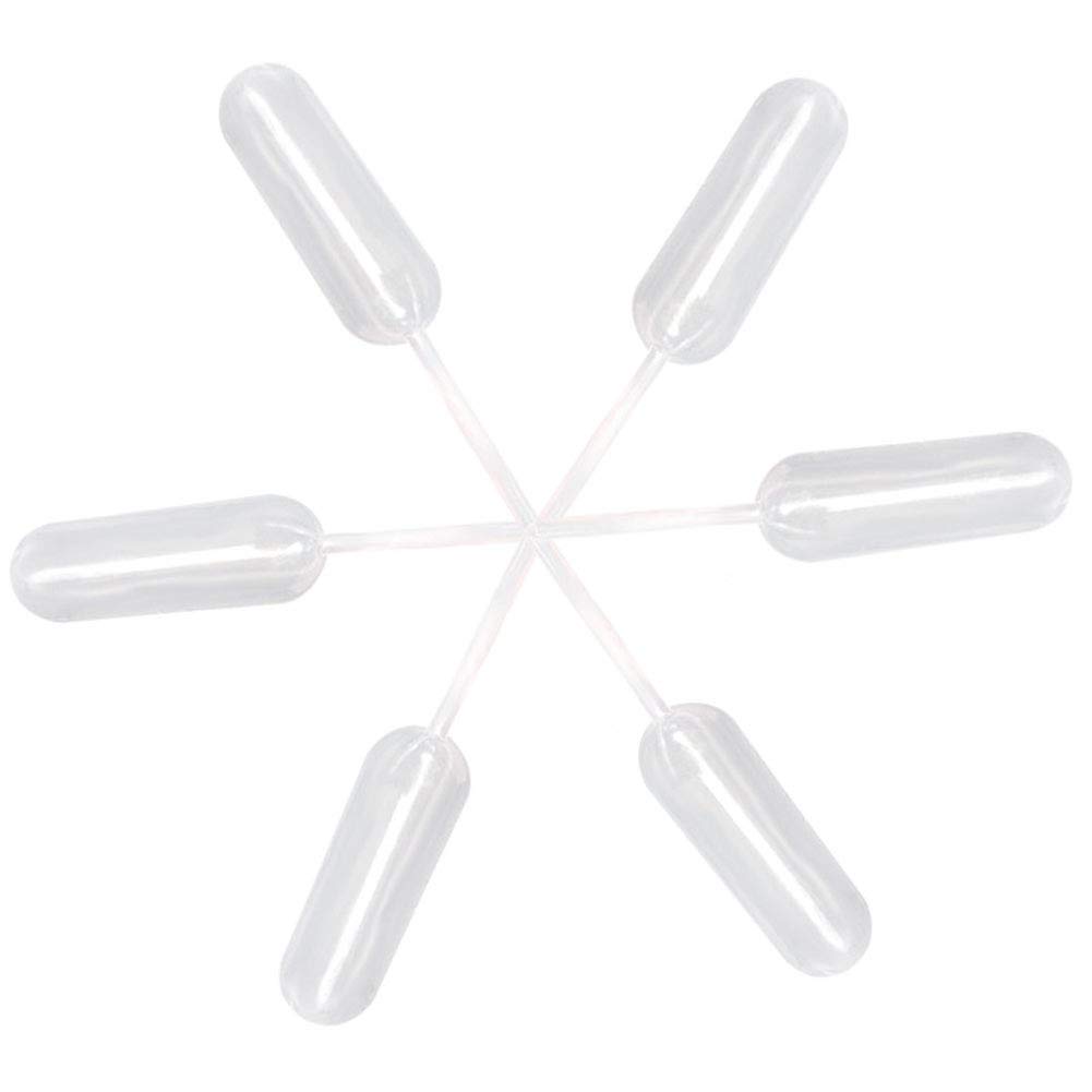 100 Pcs 4ml Clear Plastic Pipettes Disposable Liquid Dropper Pipettes ...