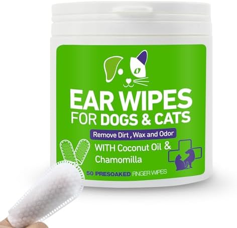 PUMBLER Pet Ear Wipes for Dogs & Cats - Gentle and Effective Ear ...