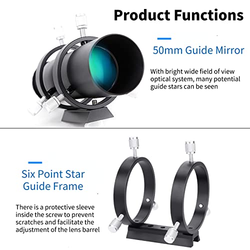 50mm Guide Scope, Aluminium Alloy Finderscope with Double Helical ...