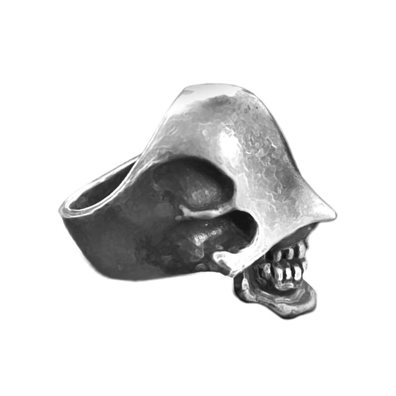 Amazon.com: No face Skull Ring Silver Skull jewelry Faceless fighter ...