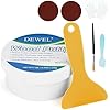 Amazon.co.jp: DEWEL 木工パテ 穴埋めパテ パテ 198g ウッドパテ 木材補修用パテ 補修パテ 木製テーブル、戸棚、床、ドアの亀裂など補修 フローリング 補修 ブラシ付き ...