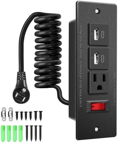 Amazon.com: Drawer Outlet Kit with Two USB-C, Two USB-A, and AC Outlets ...