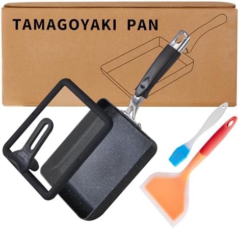 Amazon.com: Oleex Tamagoyaki Pan Set – Japanese Omelette Pan with ...
