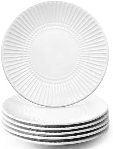 Amazon.com | SOUJOY Set of 6 Salad Plate, 8 Inch Porcelain Dessert ...