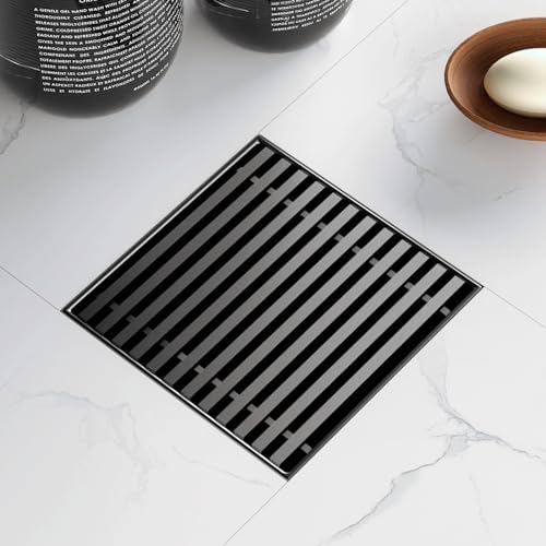 4.3×4.3in Square Shower Floor Drain Antique Exquisite Dragon Phoenix ...