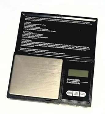 Amazon.com: Professional Mini Digital Scale, 1000g Capacity, 0.1g ...