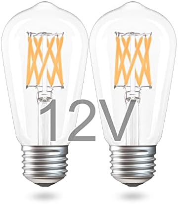 TOKCON 12 Volt Low Voltage LED Light Bulbs - Soft Warm 2700K 8W (Only for 12V DC/AC)- 80W ...