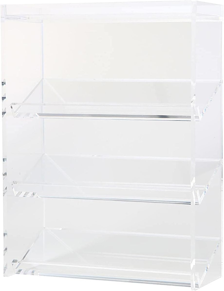 Muji Acrylic 3-Shelf Display Stand, 17.5 cm Width x 6.5 cm Depth x 23 ...