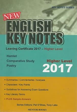 New English Key Notes, Leaving Certificate Higher Level 2017: Hamlet ...