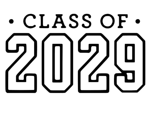 Amazon.com: Class of 2029 Iron On Decal, Senior Class Shirt Patch, Heat ...