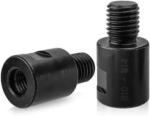 Mesee 2 Pieces Angle Grinder Adapters M10 Female to M14 Male Thread ...