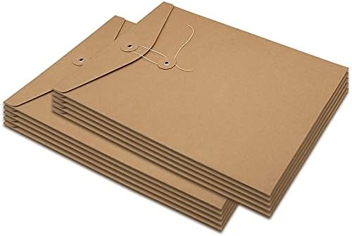 Amazon.com : Funny live 10 Pcs A4 Kraft String Envelope File Folders ...