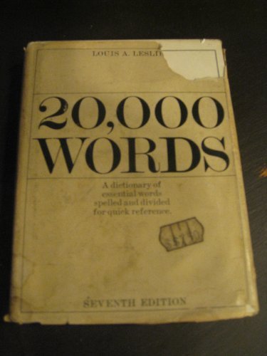 20,000 Words: Spelled and Divided for Quick Reference | Amazon.com.br
