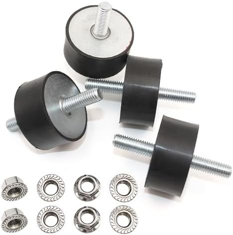 Amazon.com: EASYEAH M8 Rubber Vibration Isolator Mounts Double Stud ...
