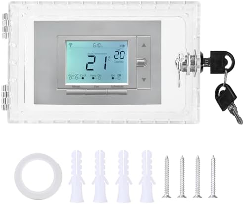 Thermostat Lock Box, Universal Thermostat Cover with Password Lock ...