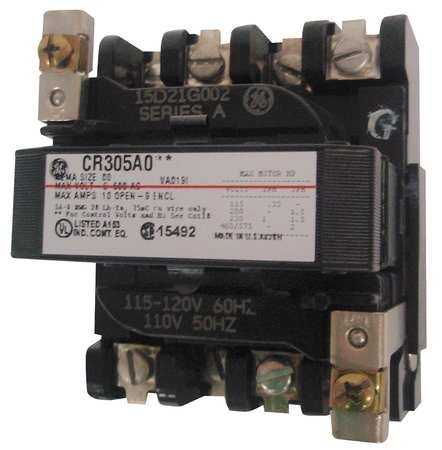 GE 120VAC NEMA Magnetic Contactor; No. of Poles: 3, Reversing: No, 9 ...
