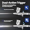 Amazon.com: VIVOHOME Airbrush Gun with 3 Nozzle (0.2/0.35/0.5mm) and 5 ...