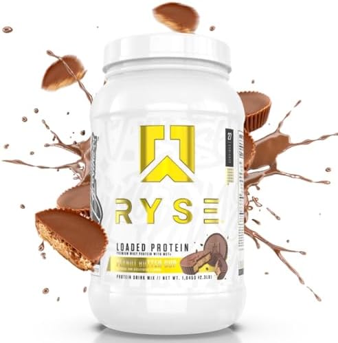 Amazon.com: Ryse Loaded Protein Vanilla Peanut Butter | 24-25g Premium ...