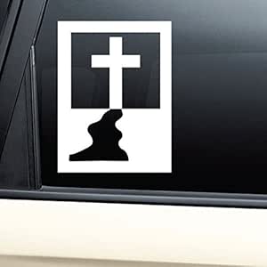 Amazon.com - Christian Cross Jesus Christ Golgotha Vinyl Decal Laptop ...