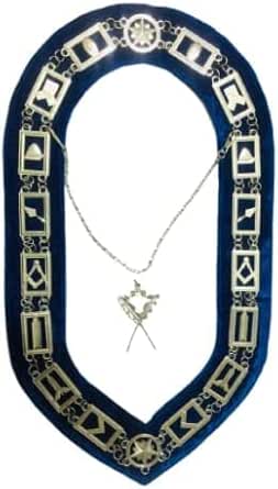 Amazon.com: Masonic Collar Blue Lodge House FREEMASON Secretary Jewel ...