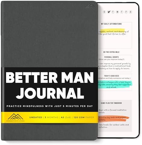 Amazon.com : 5 Minute Journal - Gratitude Journal - Self-Mastery ...