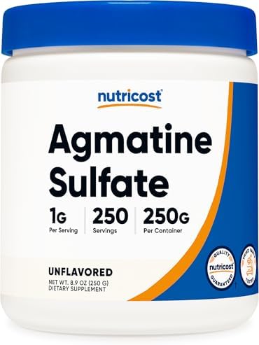 Amazon.com: Nutricost Pure Agmatine Sulfate Powder - 250 Grams : Health ...