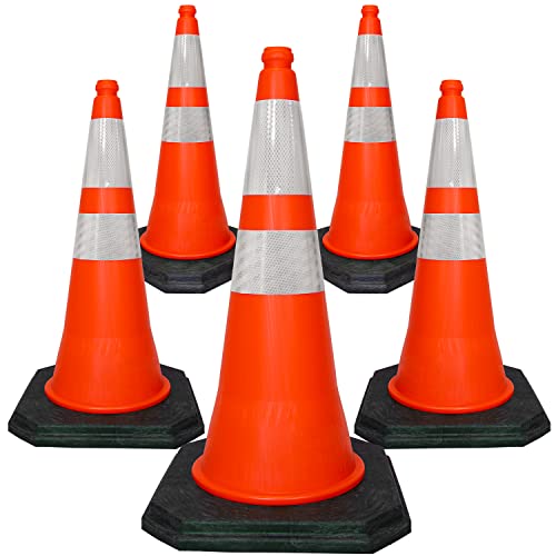 Snapklik.com : Street Solutions 28 Inch Traffic Cones 5 Pcs