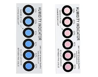 Premium Humidity Indicator Cards 20 Pack - 10-60% 6 Spot(20 Cards ...