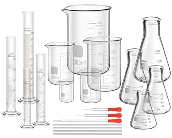 Amazon.com: Frienda 50/100/250/500/1000ml Lab Glassware Include ...